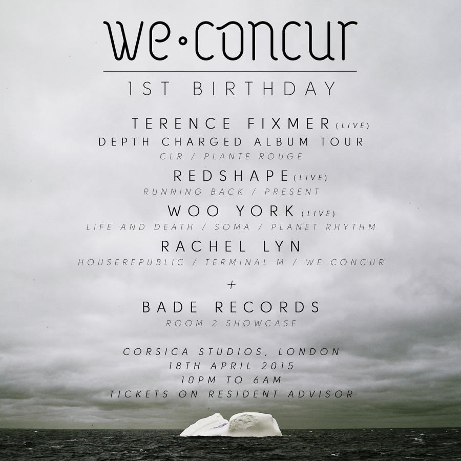 We Concur celebrate 1st Birthday with Terence Fixmer, Redshape, Woo ...