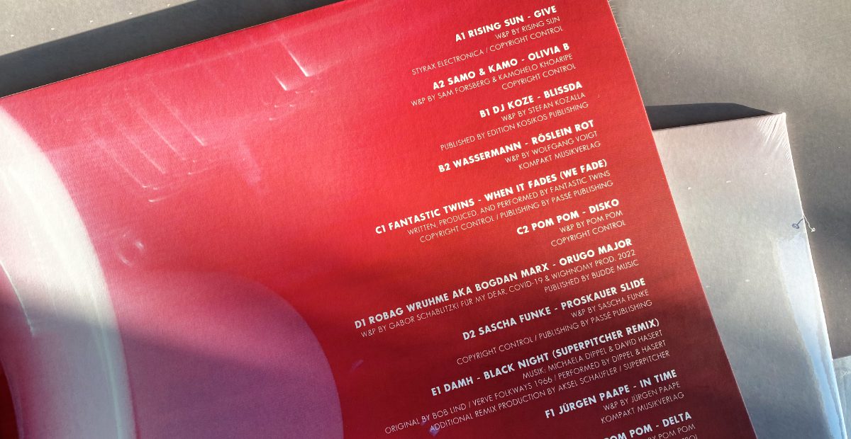 MY DEAR release compilation feat. Rising Sun, DJ Koze, Pom Pom, Robag ...